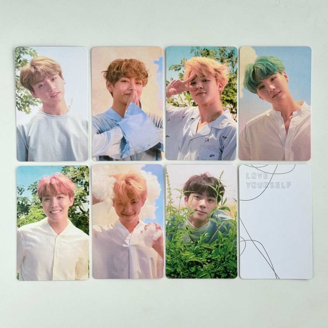 BTS Photo Card, LY Her O, Love Yourself Card, Jungkook V Jimin Suga J ...