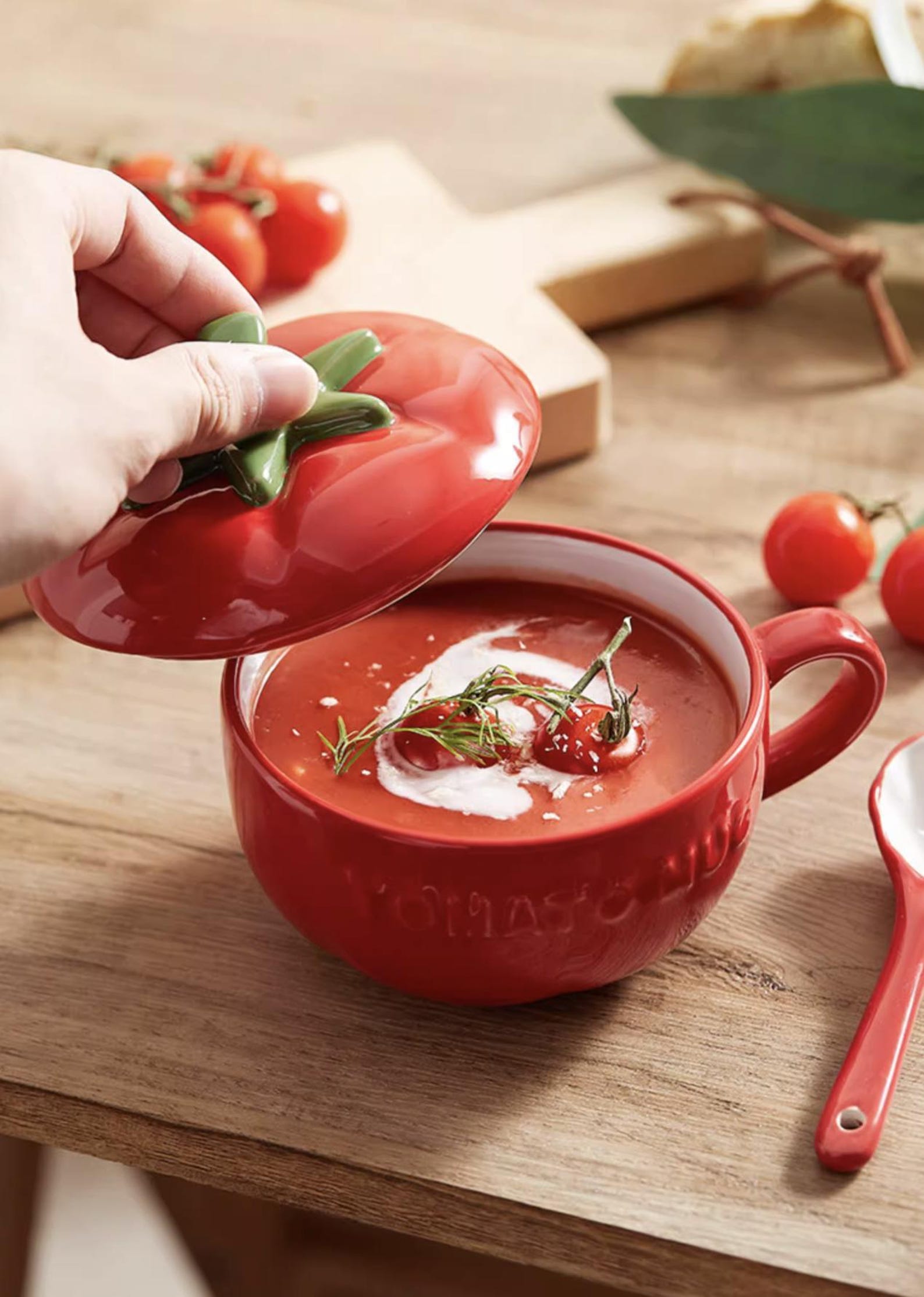 Red Tomato-themed Ceramic Breakfast Mug | for Kids | Gift - Etsy