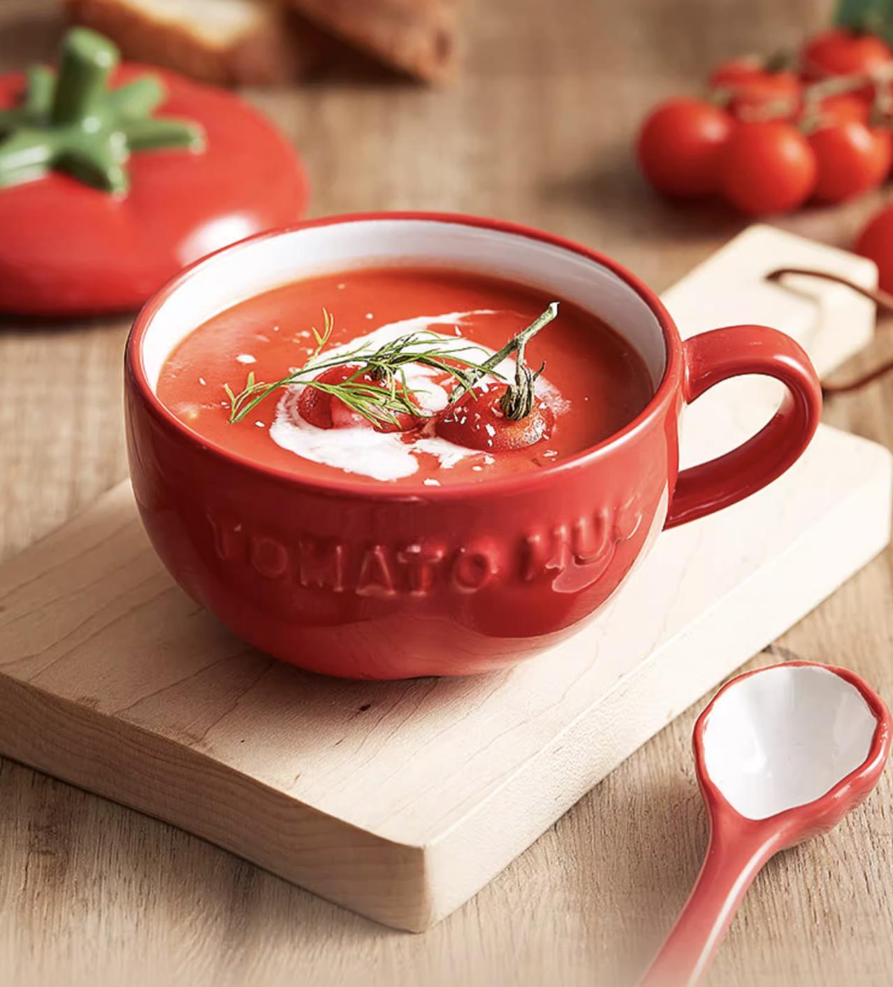 Red Tomato-themed Ceramic Breakfast Mug | for Kids | Gift - Etsy