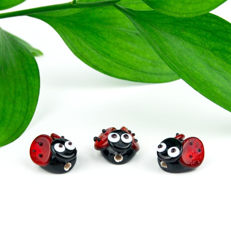 Glass Ladybug 2mm Murano - Etsy