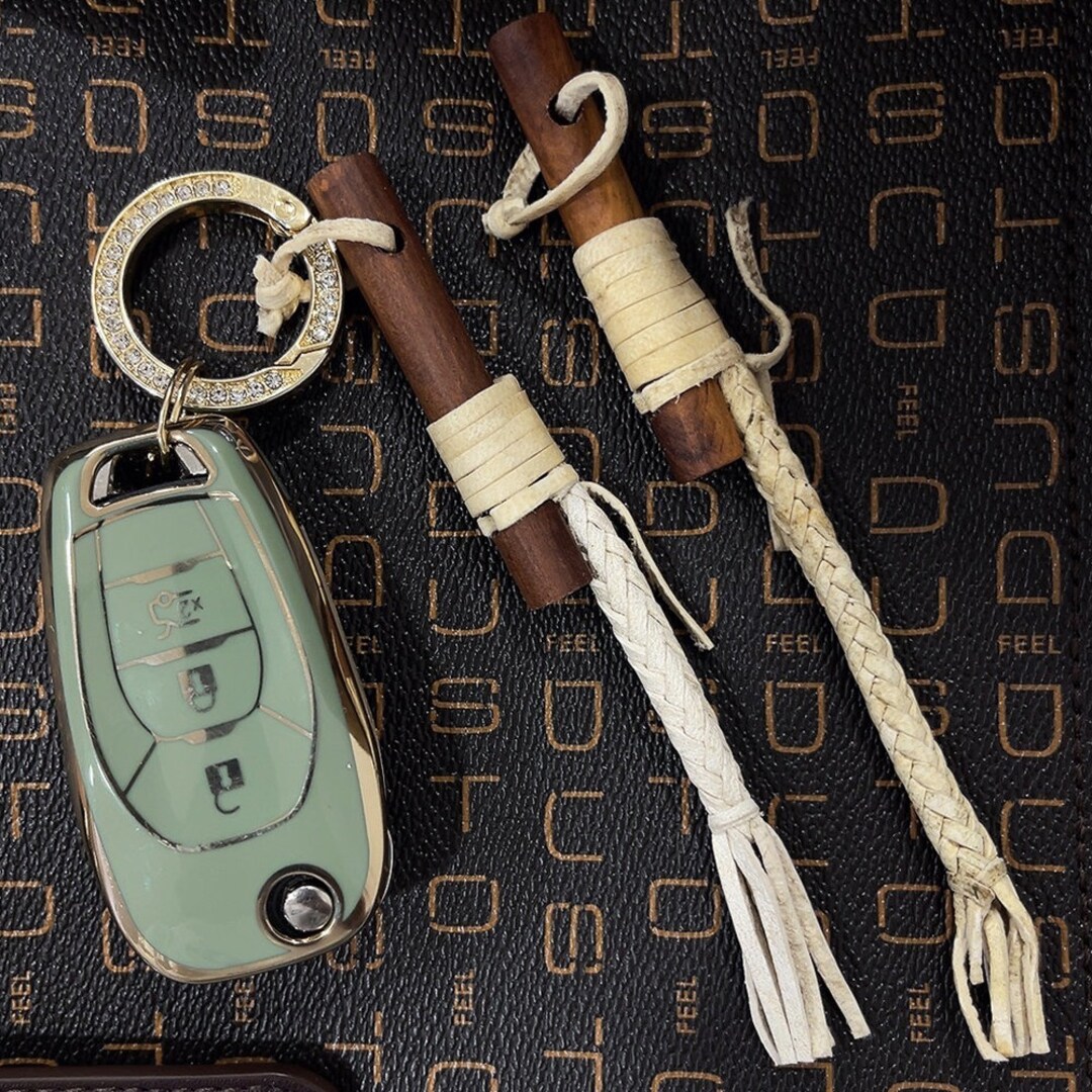 Handmade Vintage Leather Key Chain Sheepskin Key Chain Original Gift - Etsy