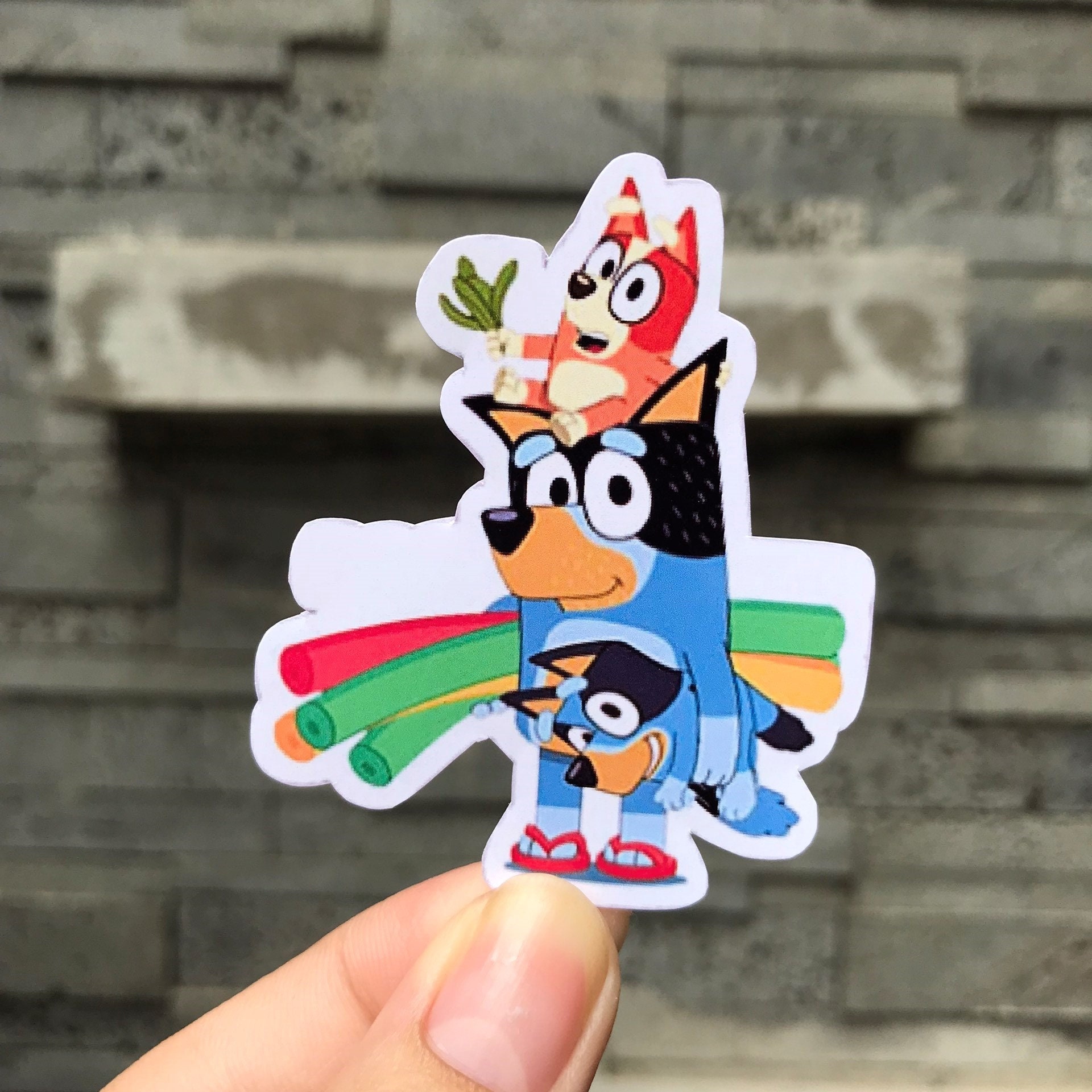 Bluey Vinyl Decal Sticker Bluey Funny Bluey Sticker for - Etsy UK