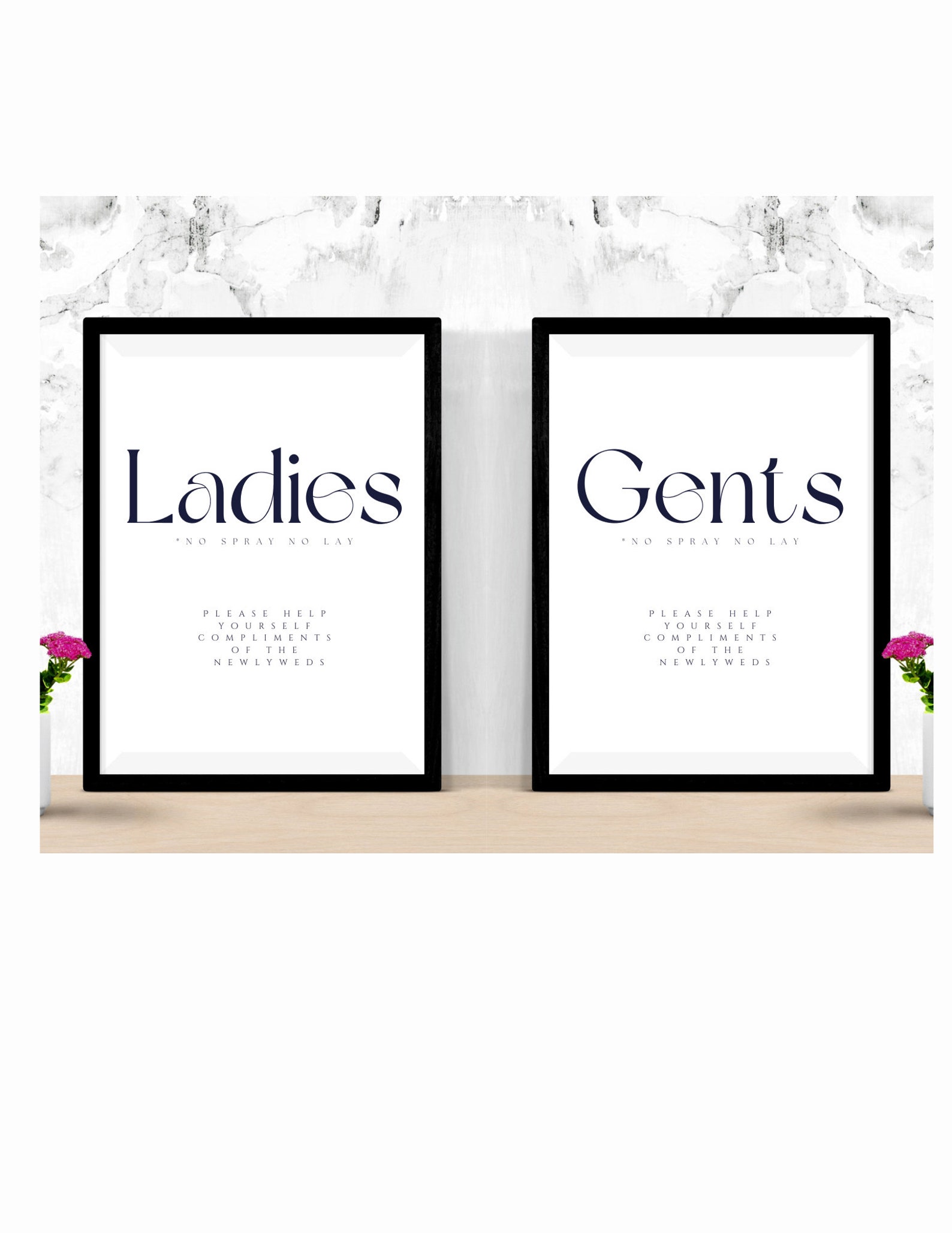 Fun Ladies Bathroom Sign Template, Gentlemen Bathroom Sing Wedding ...