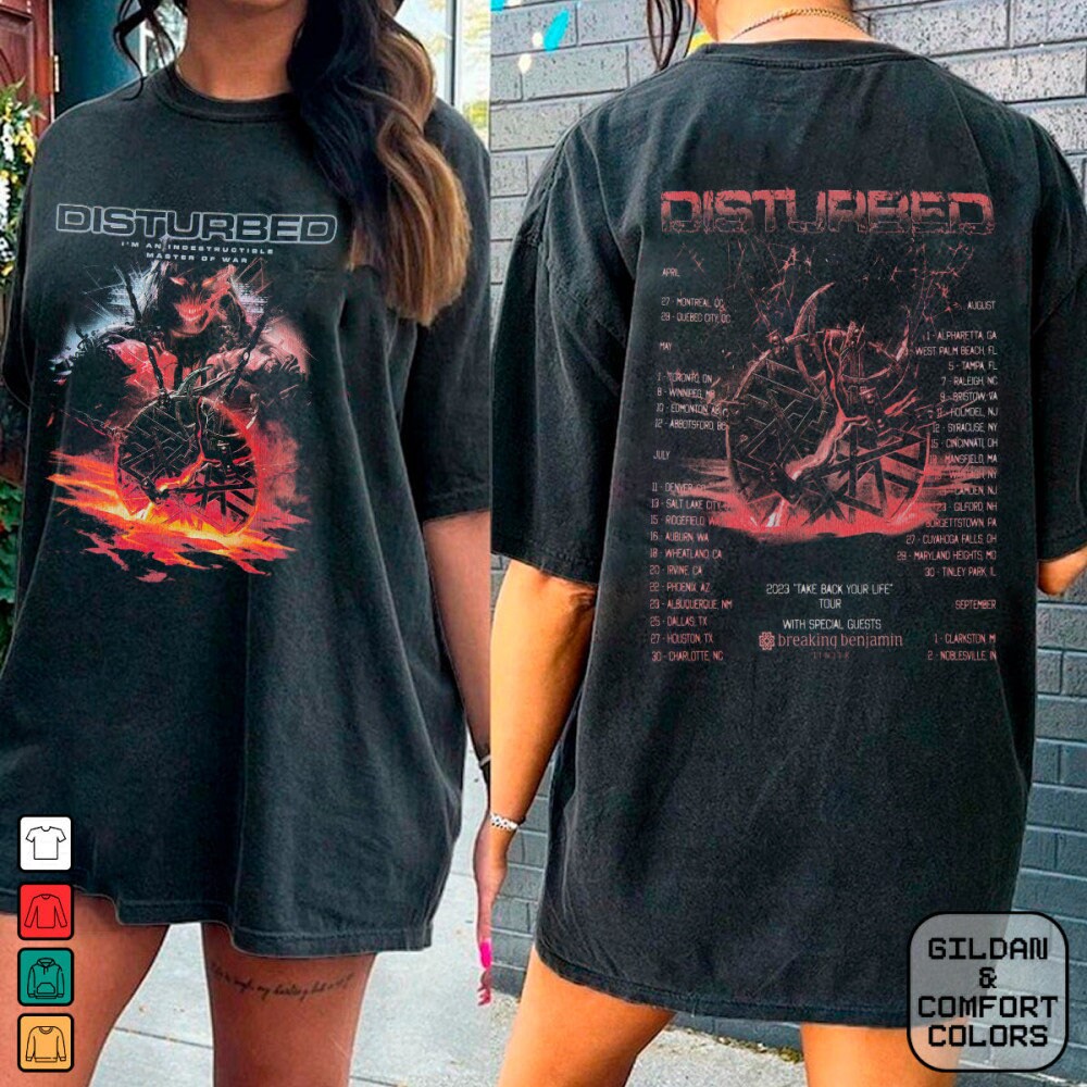 Disturbed 2024 Tour Shirt, Disturbed Band Fan Sweatshirt sold by Voyeur ...