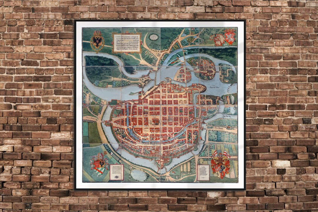 Old Map of Wroclaw (breslau) in Poland, Vintage Wroclaw City Plan, Very ...