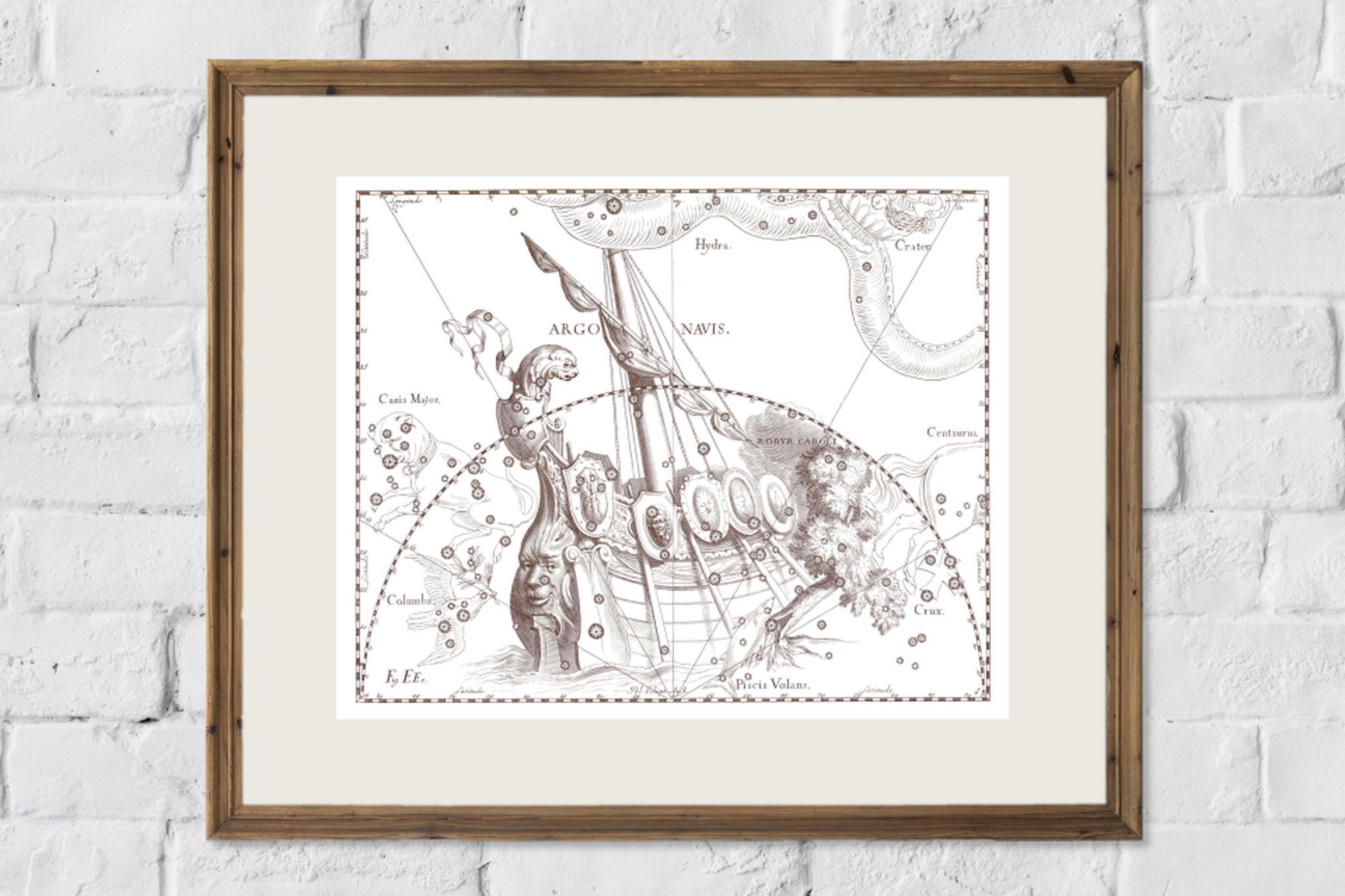 Argo Navis Star Constellation, Ship on the Sky, Beautiful Vintage Star ...