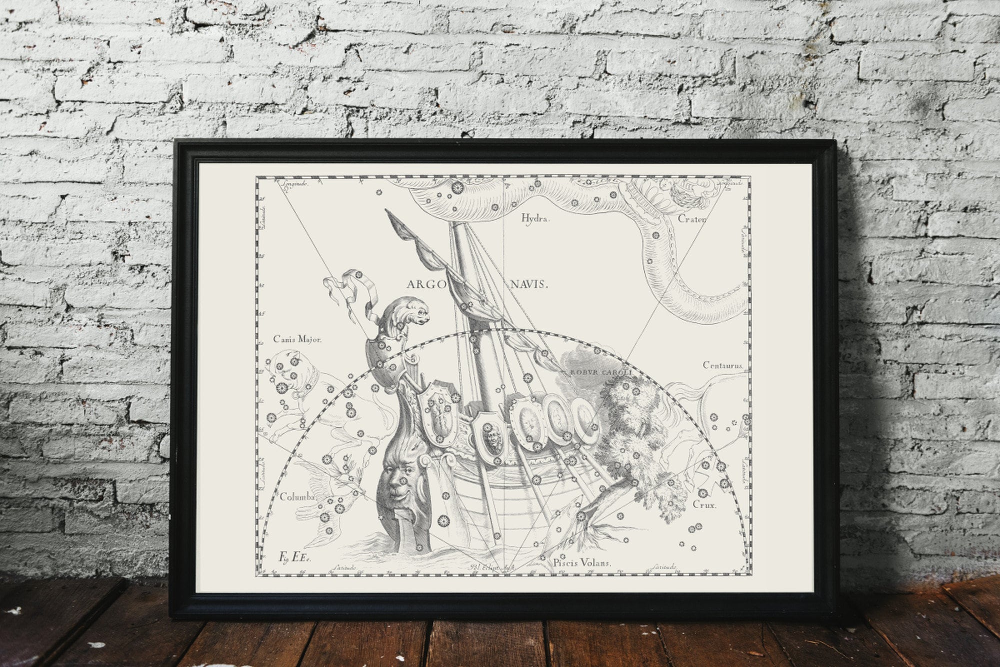 Argo Navis Star Constellation, Ship on the Sky, Beautiful Vintage Star ...