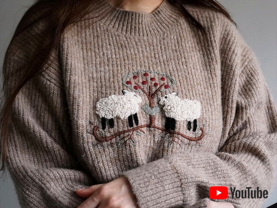 Pdf Pattern + Video Tutorial "apple Tree" 25 Cm (10 Inch) Wool ...