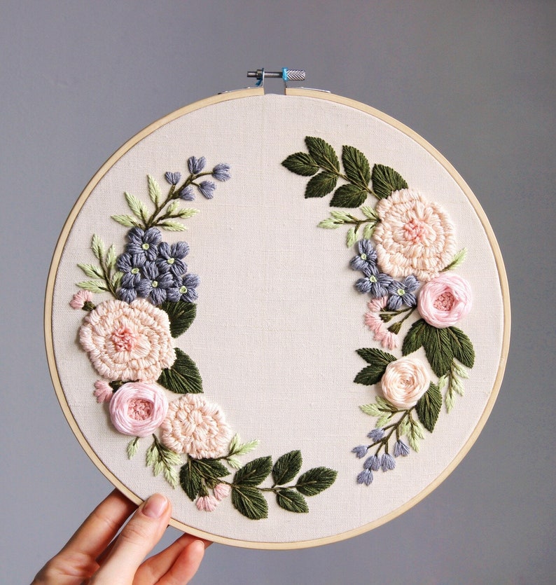 Pdf Pattern Video Tutorial peach Blossom and Blue - Etsy