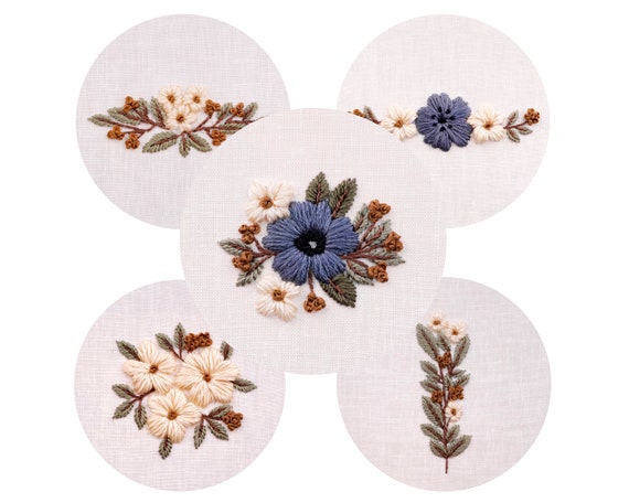 Pdf Pattern anna Su Hand Embroidery Floral Designs - Etsy