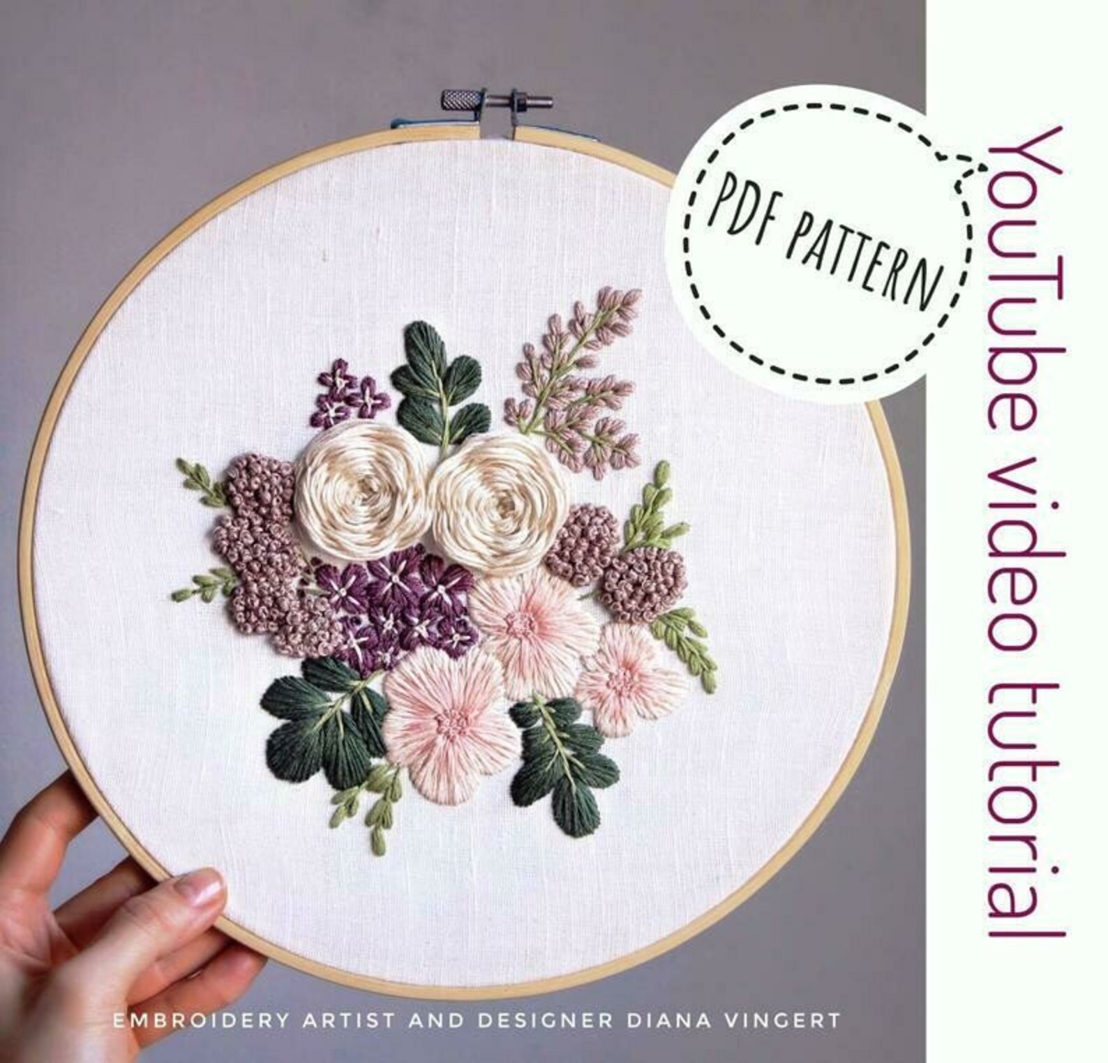 Pdf Pattern Video Tutorial purple Rain 20 26 Cm - Etsy