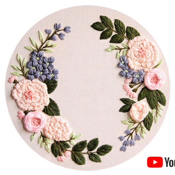 Wreath Embroidery - Etsy