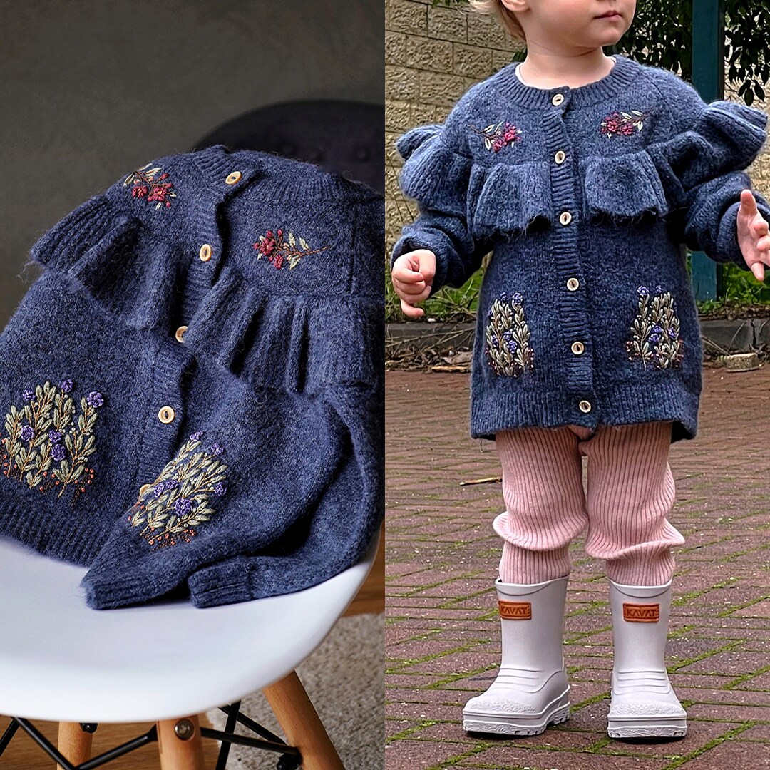 Pdf Pattern "rosemary and Rose" 15 Cm (6") Hand Embroidery Floral ...