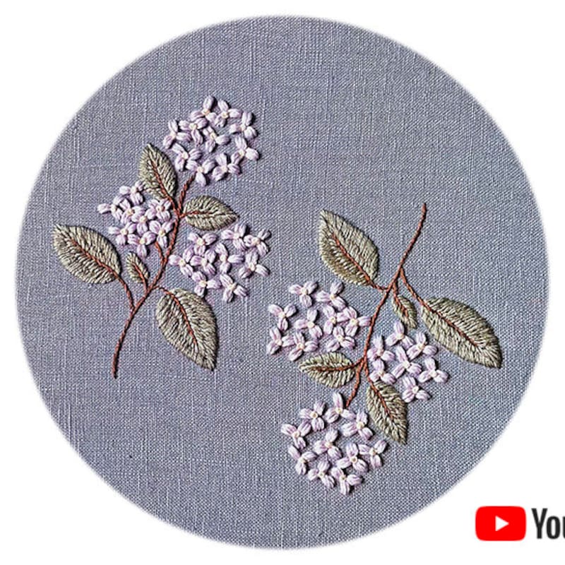 Hydrangea Embroidery - Etsy