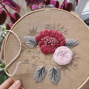 Pdf Pattern + Video Tutorial "raspberries and Thistles" 20 Cm (8 Inch ...