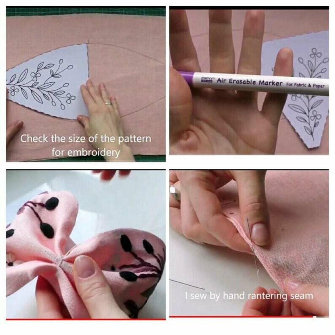 PDF Pattern Video Tutorial pink Headband. - Etsy