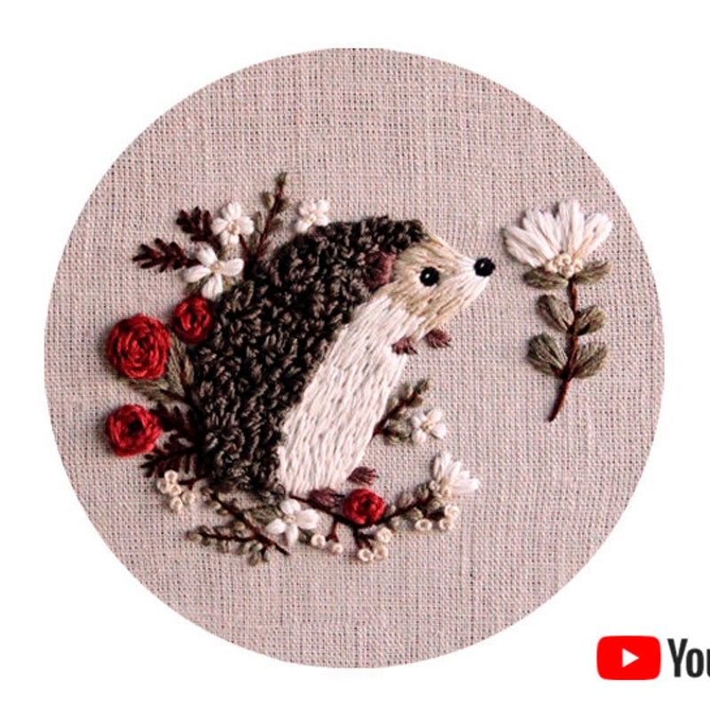 Hedgehog Embroidery - Etsy