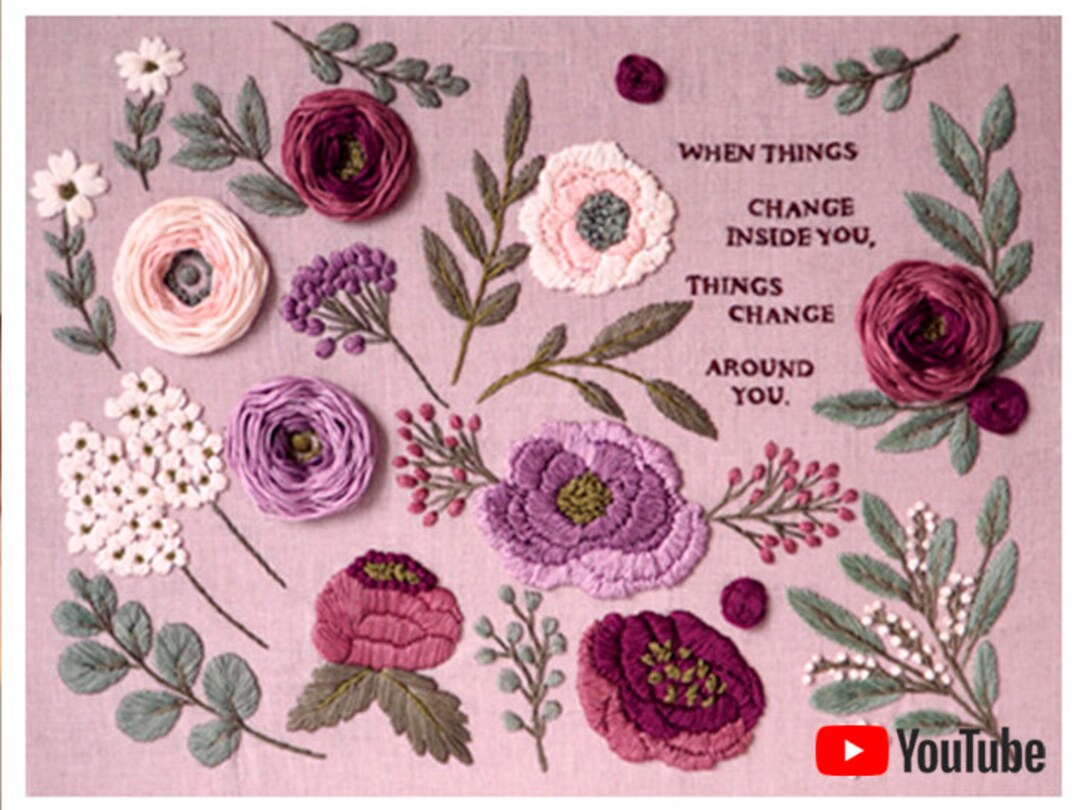 Pdf Pattern + Video Tutorial "heather Field" 30x40cm. Advanced Hand ...