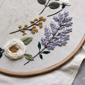 Pdf Pattern + Video Tutorial "lilac & Cherry Blossom/ Botanical ...