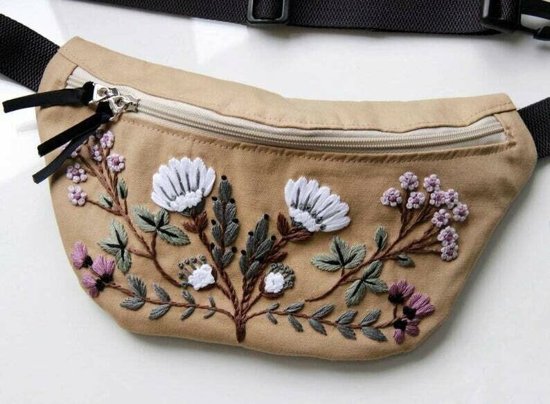 PDF Pattern + Video Tutorial for Waist Bag "wild Flowers". Handmade ...
