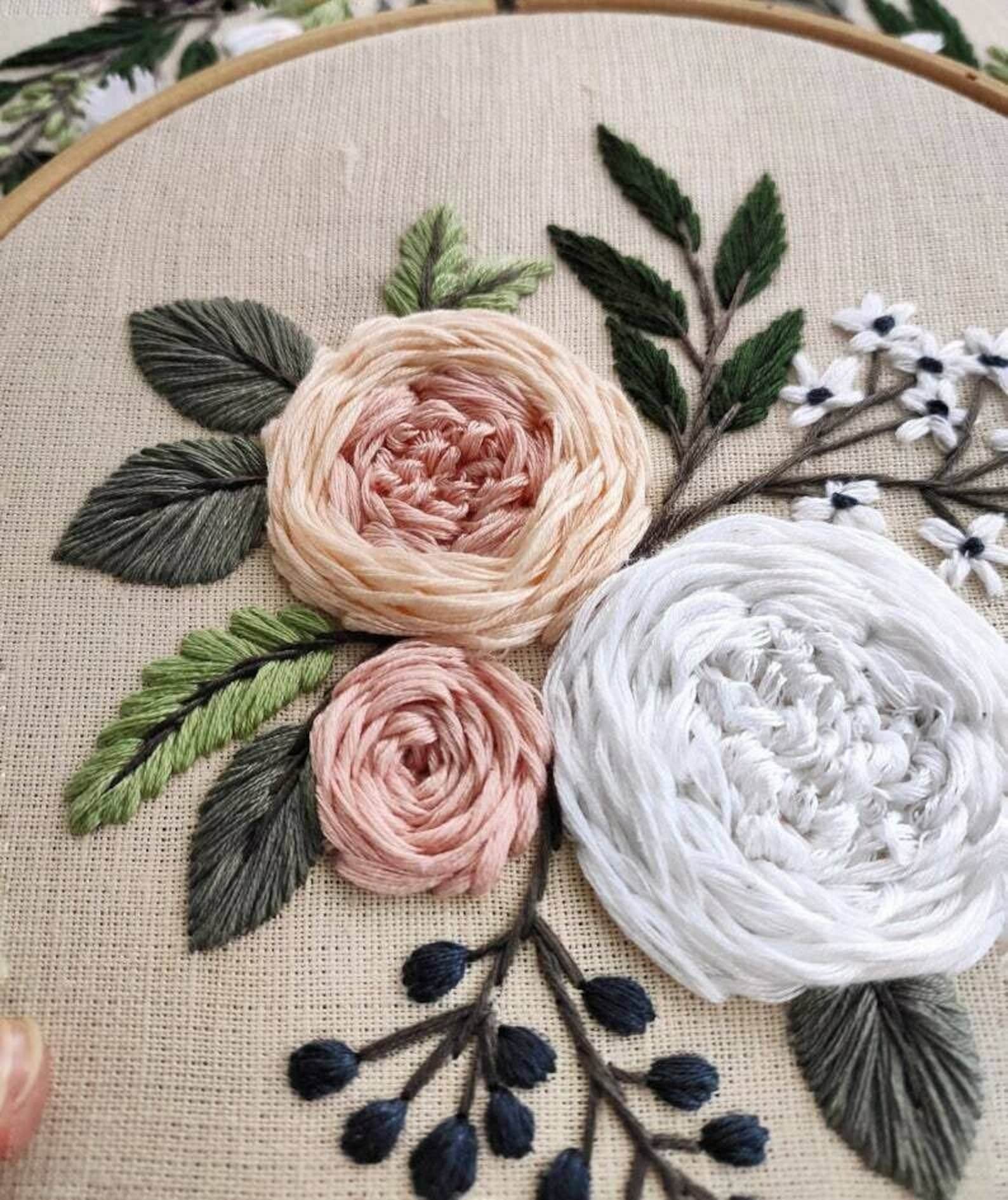 Pdf Pattern Video Tutorial garden Roses 175/20 - Etsy