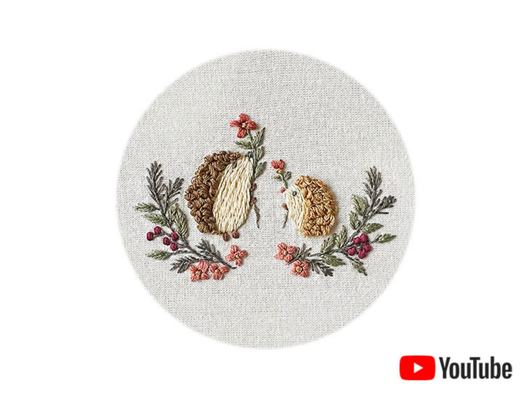 Pdf Pattern "hedgehogs in the Forest" + Video Tutorial 10 or 15 Cm (4 ...