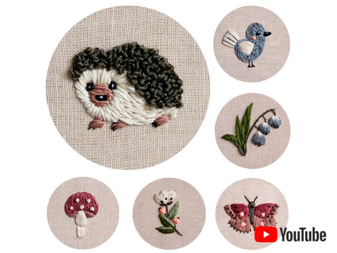 Pdf Pattern + Video Tutorial "11 Elements for Embroidery". Hand ...