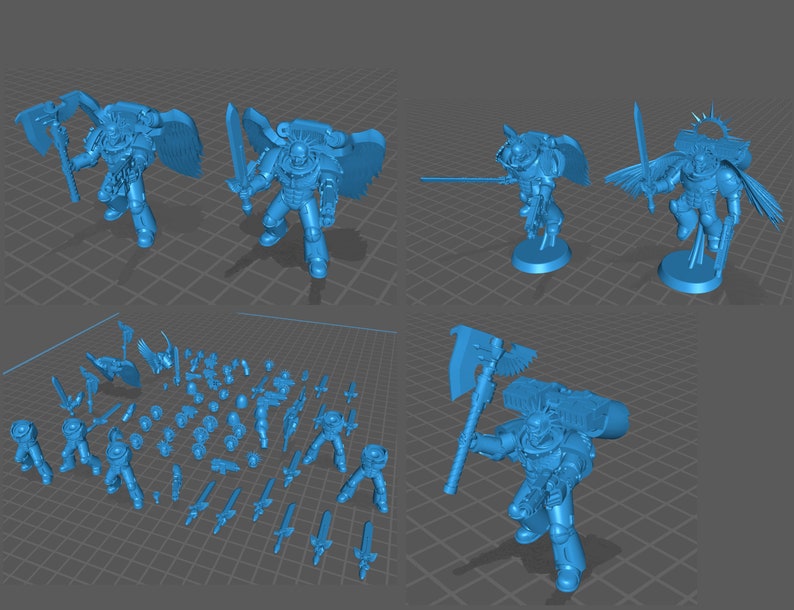Blood Angels Proxy Pack01 Stl Files for 3D Printing Sci-fi - Etsy