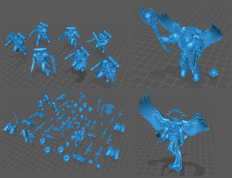 Blood Angels Proxy Pack01 Stl Files for 3D Printing Sci-fi - Etsy