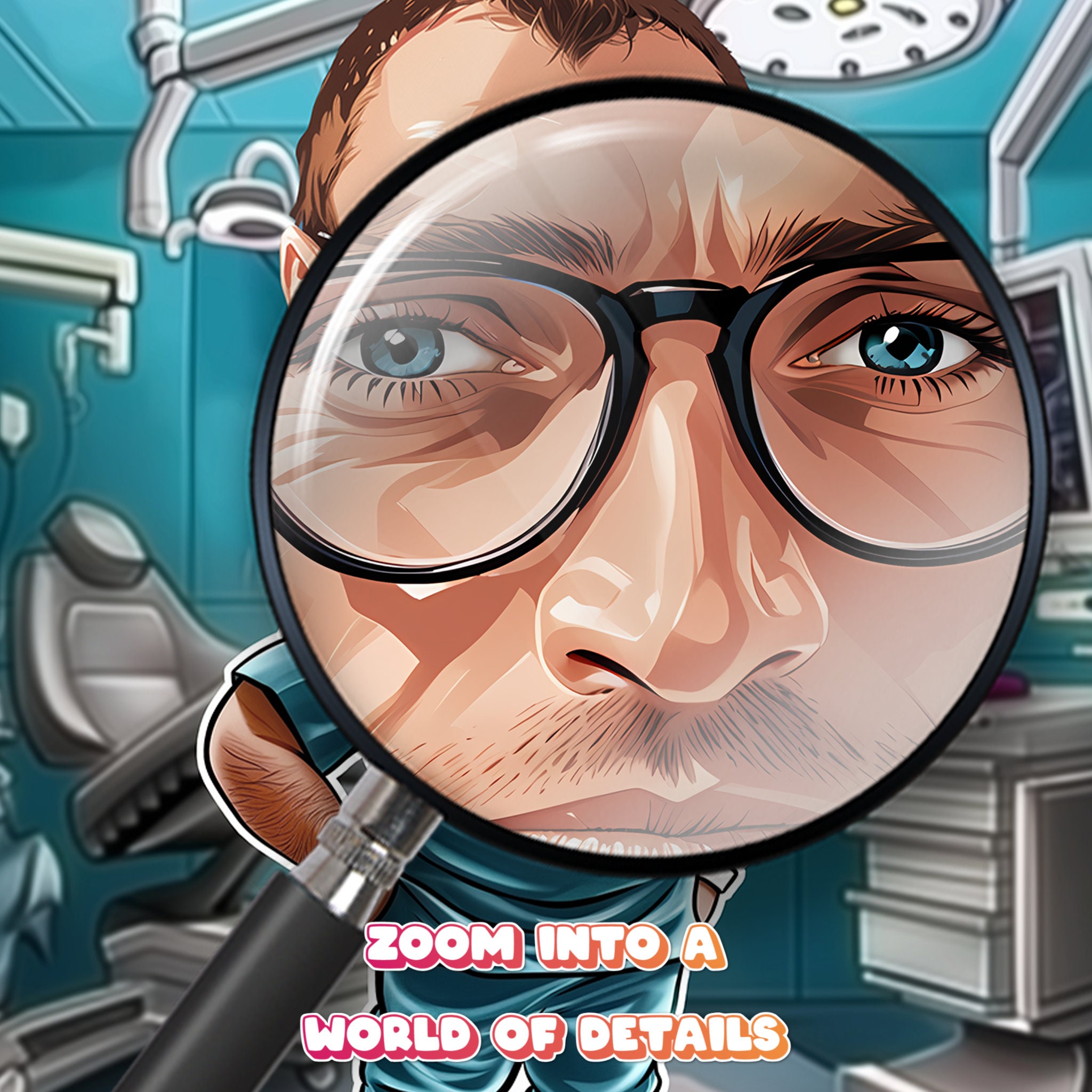 Custom Surgeon Caricature Portrait - Unique Gift for Surgeons From Your ...