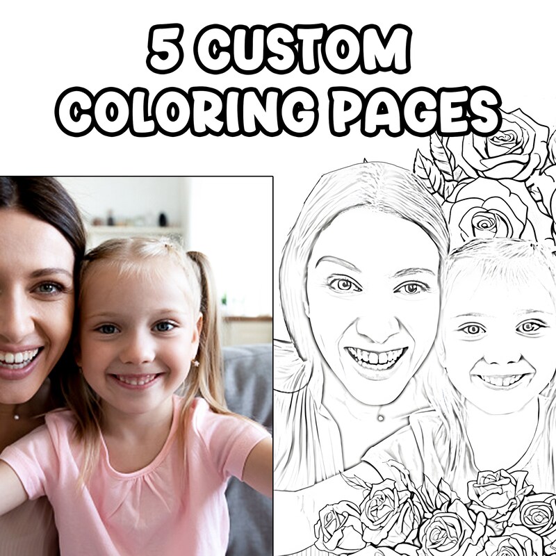 Custom Coloring Book - Etsy