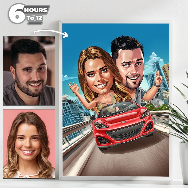 Car Caricature - Etsy