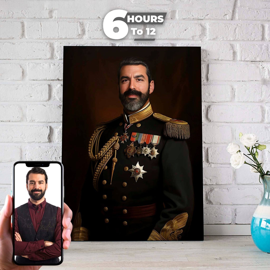 Custom Admiral Portrait From Your Photo - Turn Me Admiral Style ...