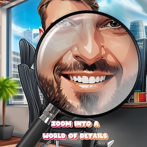Custom Programmer Caricature Portrait - Unique Gift for Developers and ...