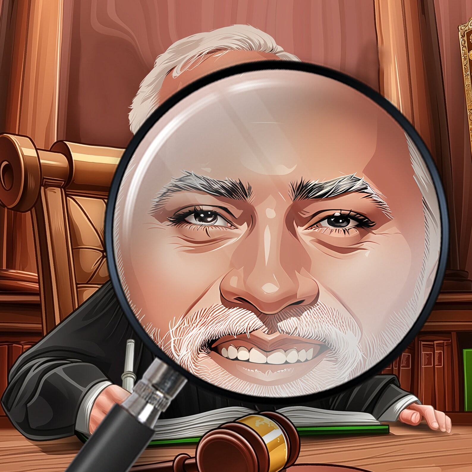 Custom Judge Caricature Portrait - From Your Photos, a Unique Gift for ...