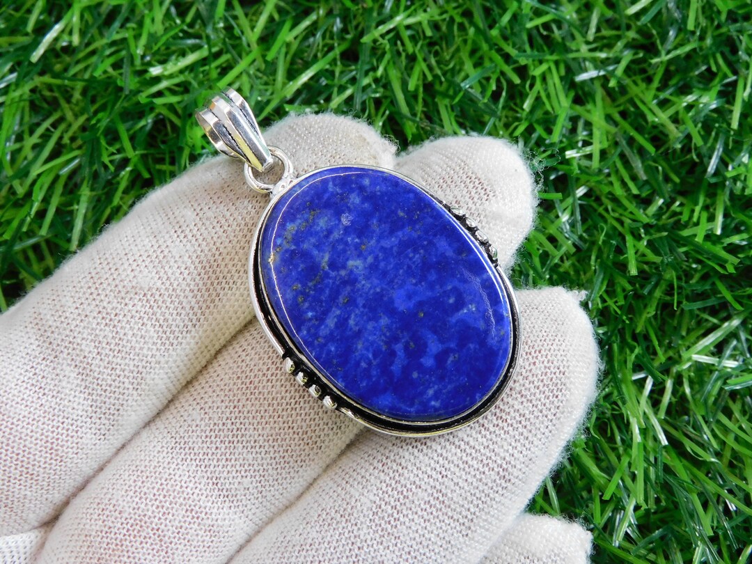 Natural Lapis Lazuli Pendant, Lapis Lazuli Gemstone Pendant, Women ...