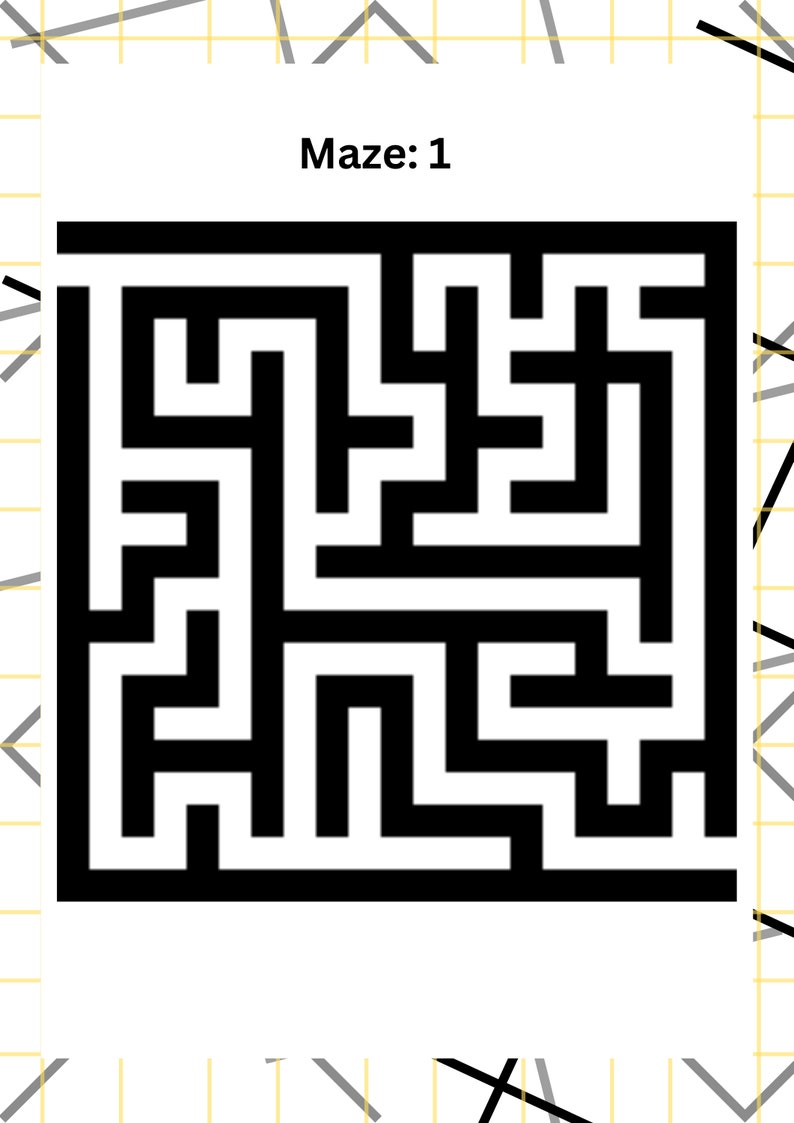 The Book of Mazes for Kids - Etsy