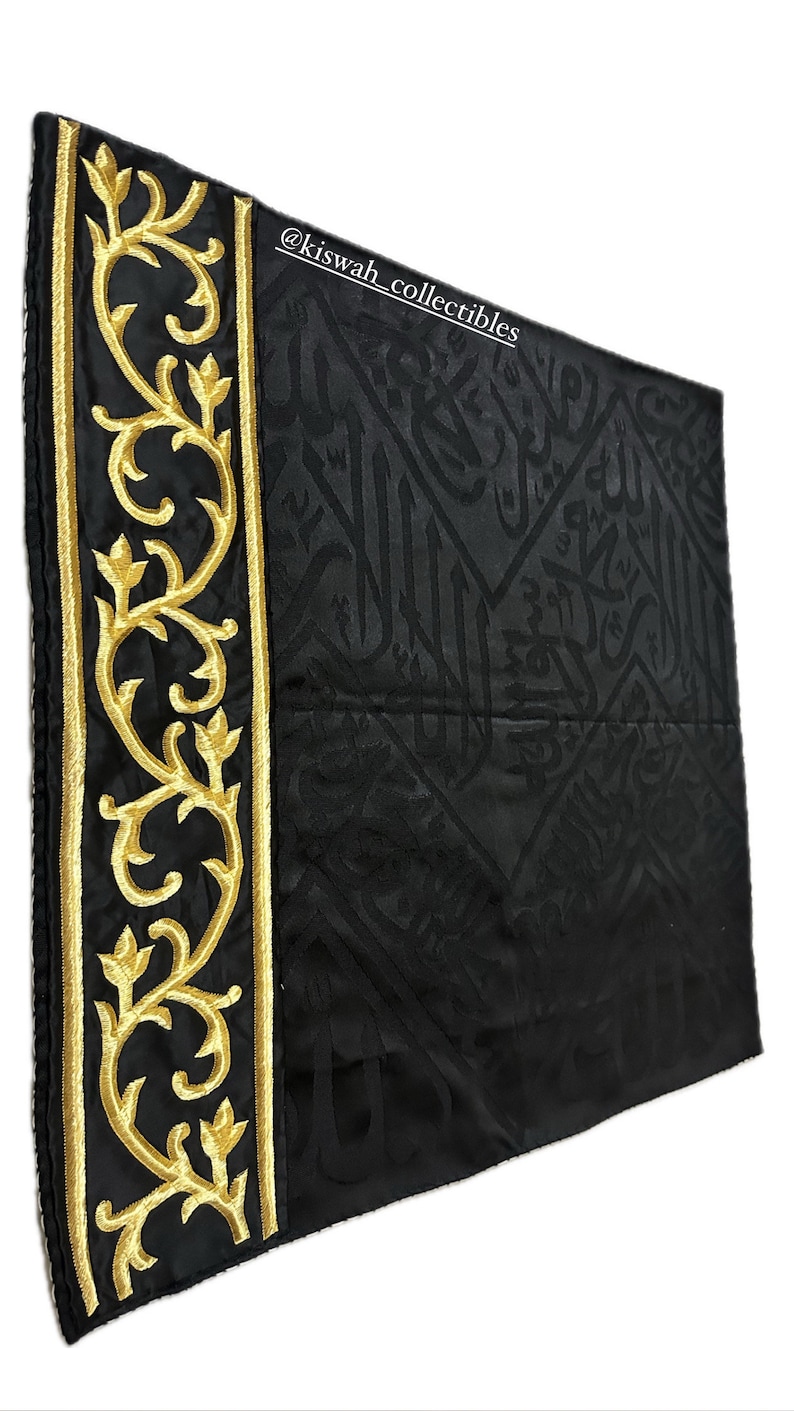 Kaaba Cloth With Beautiful Black/gold Kiswa Kaaba Corner Design Hajj ...