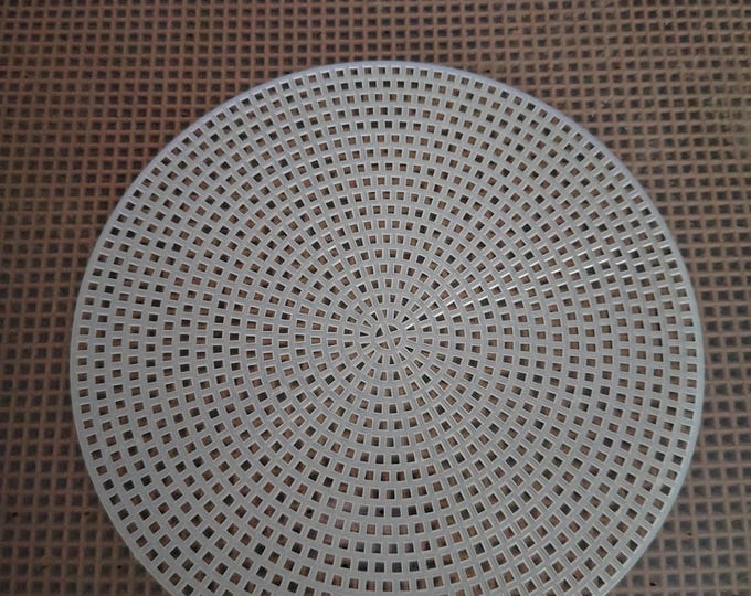 Set of 3 Clear Circle Plastic Canvas* 5.75" Diameter * Pre Cut Round ...