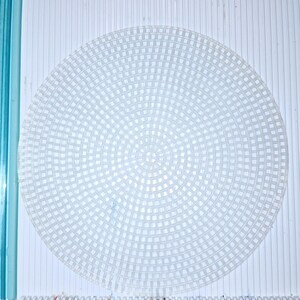 Set of 3 Clear Circle Plastic Canvas* 5.75" Diameter * Pre Cut Round ...
