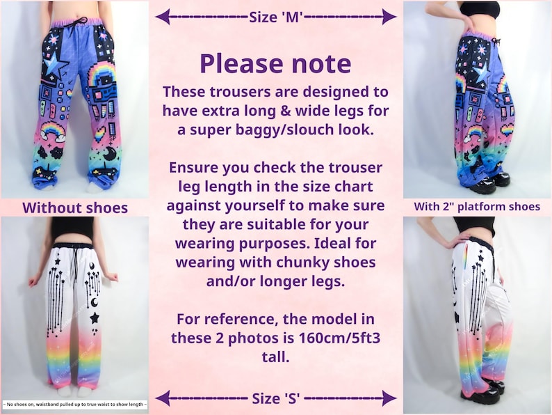 Pixel Art Pants, Retro Arcade Gamer Baggy Trousers - Etsy