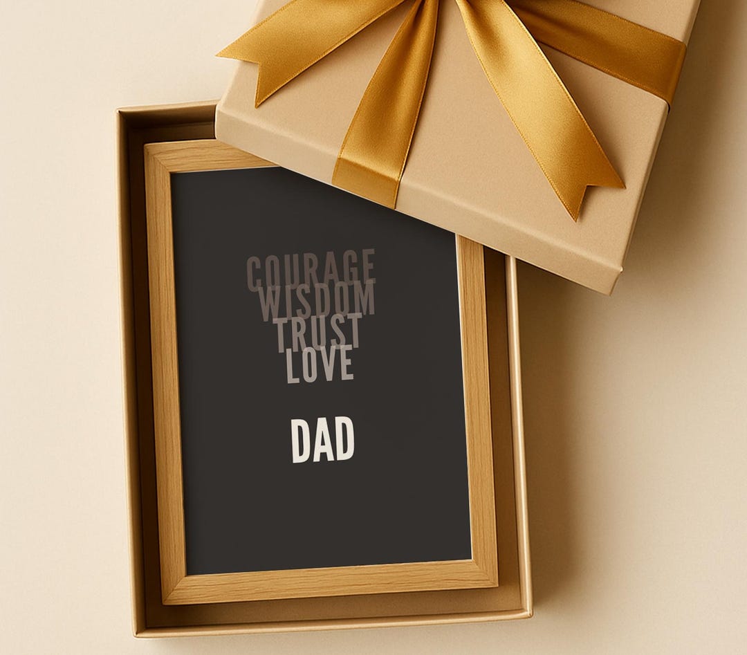 Father’s Day Poster Printable – Inspirational Wall Art – Courage ...