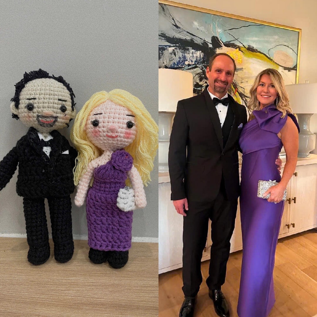 Memorial Portrait, Custom Memorial Doll Portrait, Crochet Doll Portrait ...