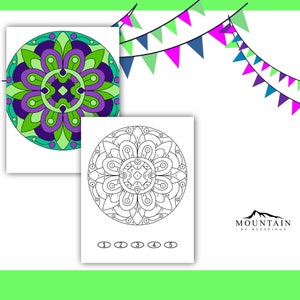 Mandala Color by Number: 30 Pages for Adults & Kids (digital Download ...