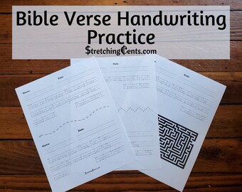 Bible Verse Handwriting - Etsy