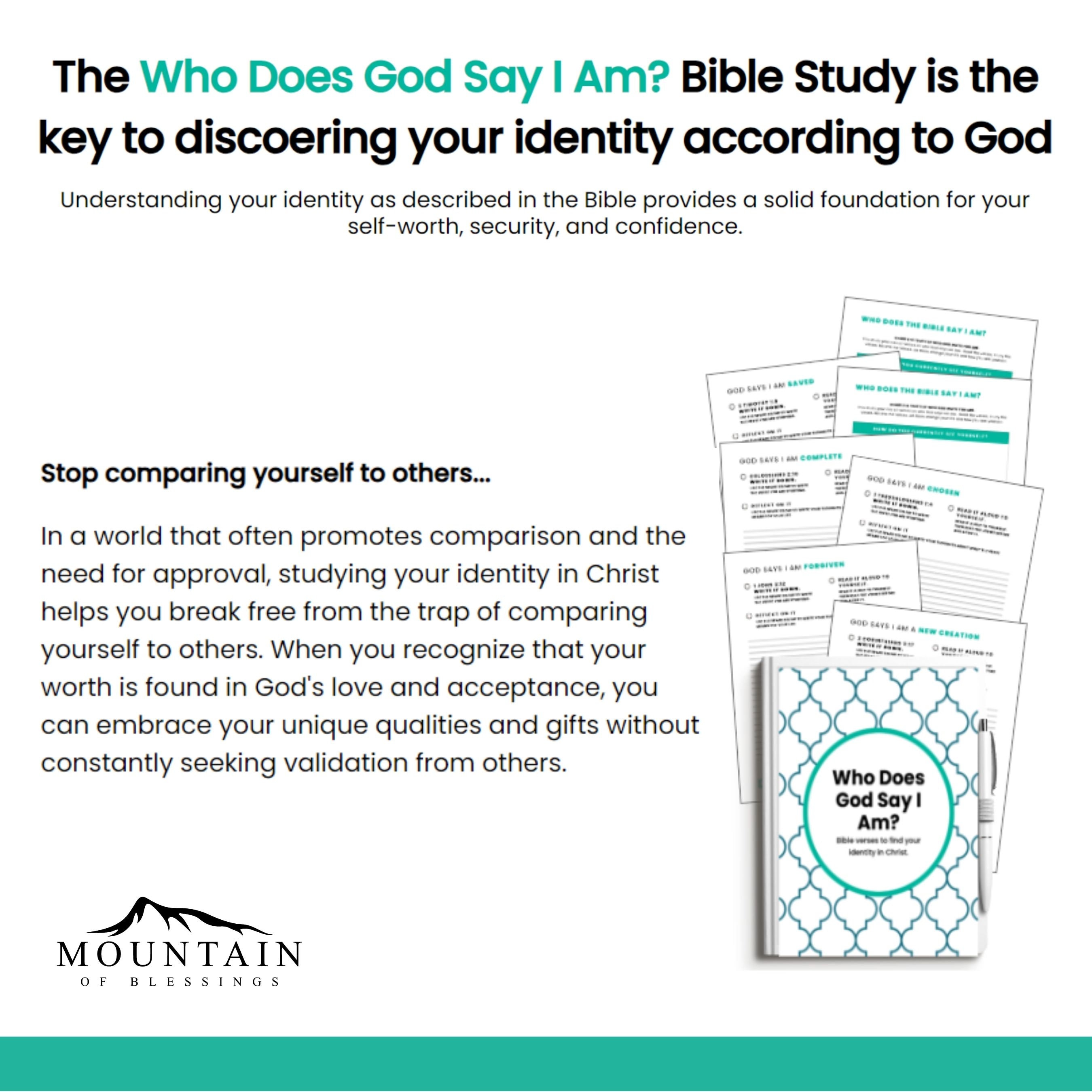 Who Does God Say I Am Bible Study: SOAP Method (digital Download) - Etsy