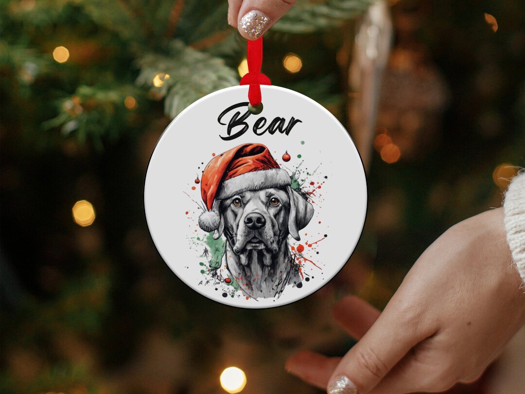 2023 Personalized Christmas Ornaments Silver Lab Christmas - Etsy
