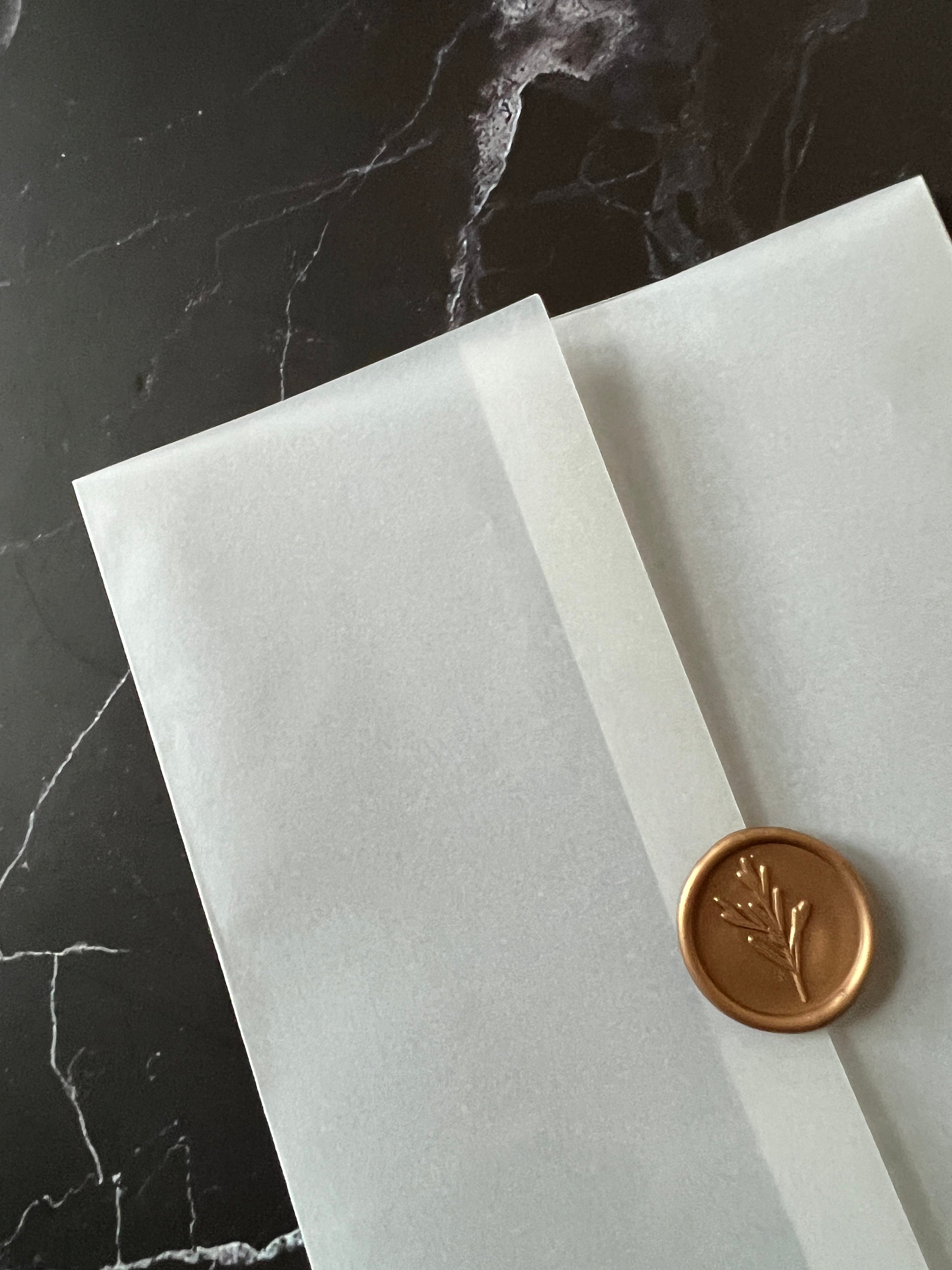 Semi-transparent Vellum Wrap for A5 & 5x7 Invite Cards - Etsy