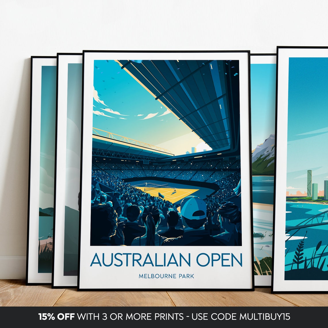 Australian Open Print Melbourne Park Australian Open - Etsy