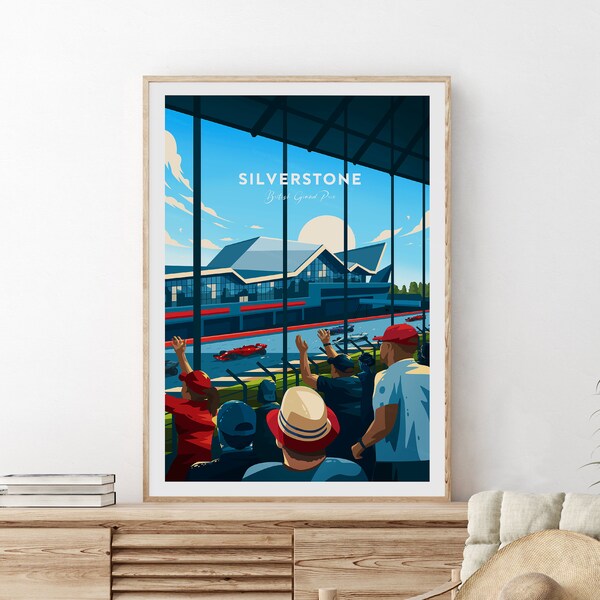 Silverstone Poster - Etsy UK